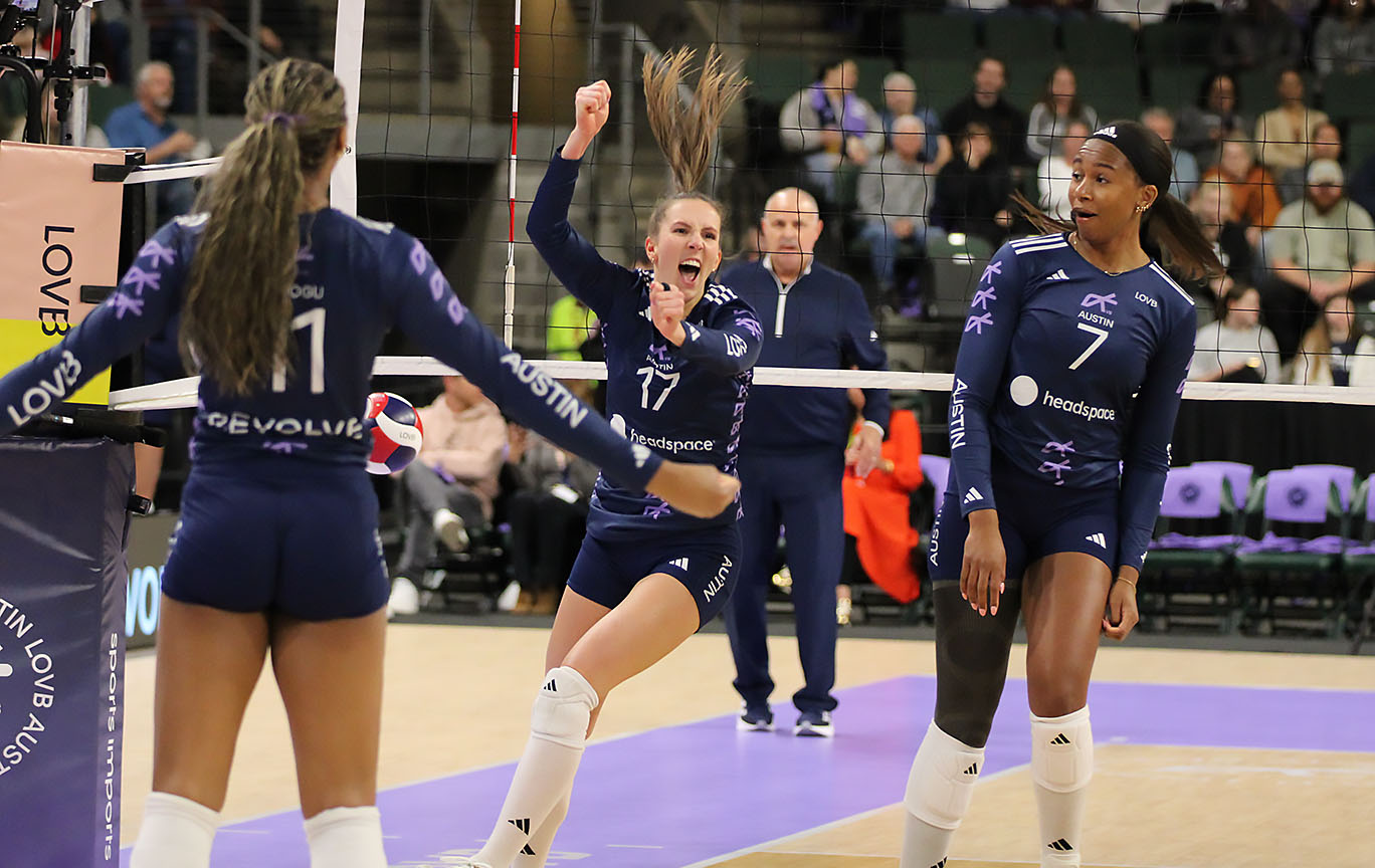 Photos: LOVB Austin wows packed arena in home debut against Atlanta ...